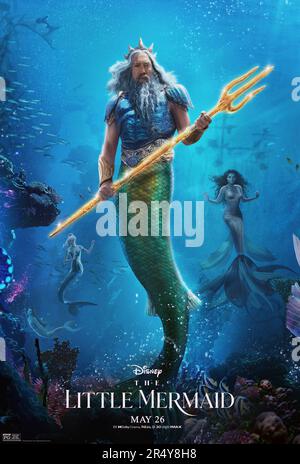 THE LITTLE MERMAID, US advance poster, Halle Bailey as Ariel, 2023 ...