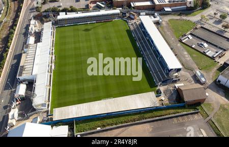 Aerial view of the Suit Direct Stadium (for sponsorship reasons), home ...