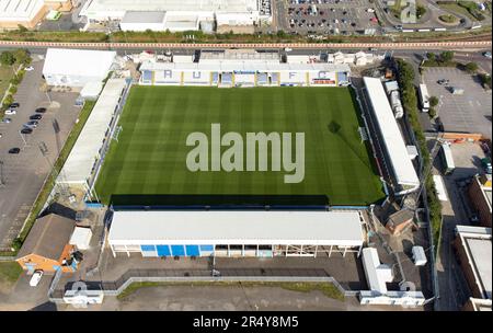 Aerial view of the Suit Direct Stadium (for sponsorship reasons), home ...
