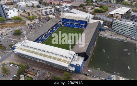 An aerial view of Portman Road, the home of Ipswich Town Football Club ...