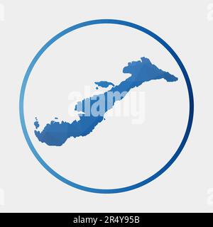 Amorgos icon. Network map of the island. Round Amorgos sign with ...