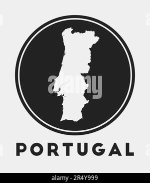 Map of Portugal, sign silhouette. World Map Globe. Vector Illustration ...