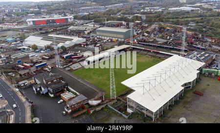 aerial view of AESSEAL New York Stadium, Rotherham United's football ...
