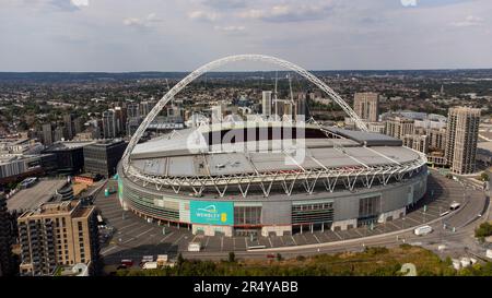 Aerial view of Wembley Stadium, England’s National Stadium, home of the ...