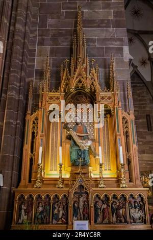 Our Lady of Strasbourg Cathedral. Saint Catherine Chapel. Altar of the ...