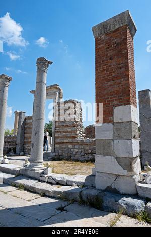 Masonry details from the ruins of the 6th century Basilica of St. John ...
