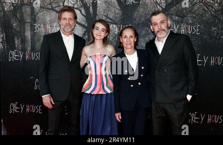 Paul Sparks, left, Millicent Simmonds, Laurie Metcalf, and Levi ...