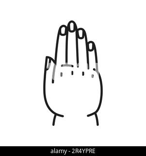 Edema swollen hand or arm. Lymphedema, eodema disease vector. Cartoon ...