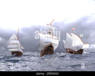 The Caravel Nina Stock Photo - Alamy