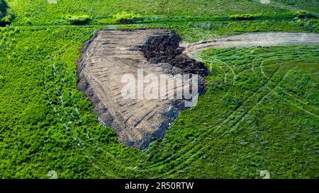 Aerial view of the Millers Retreat, a new housing development being ...