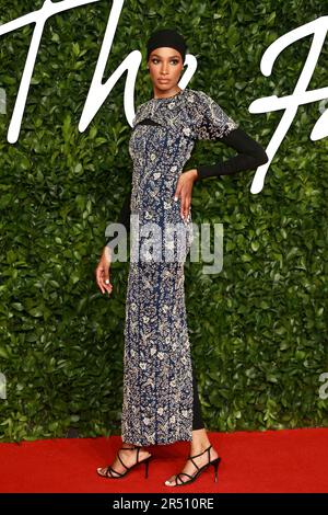 Ikram Abdi Omar attends The Fashion Awards 2021 at Royal Albert Hall in ...