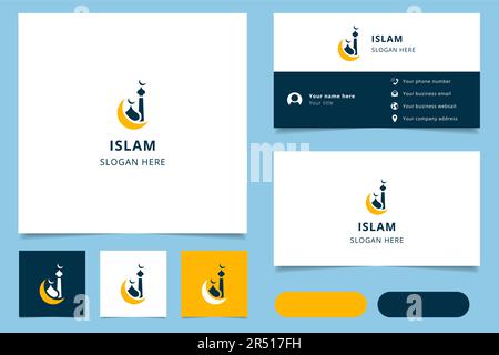 Religion logo design with editable slogan. Branding book and business ...