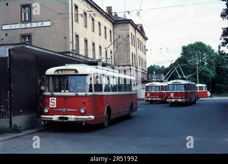 Skoda 9Tr trolleybus Stock Photo - Alamy