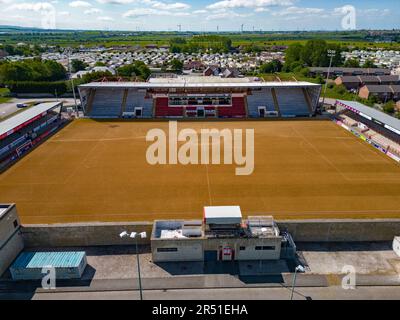 The Mazuma Stadium Off season Morecambe football club by Drone 2023 ...