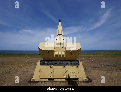 Todendorf, Germany. 31st May, 2023. A gun of the Mantis (Modular ...