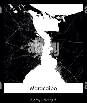 City Map Maracaibo Venezuela South America vector illustration Stock ...