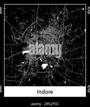 City Map Indore India Asia vector illustration Stock Vector Image & Art ...