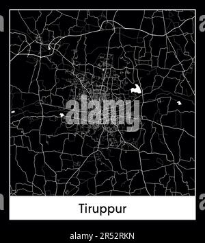 City Map Asia India Tiruppur vector illustration Stock Vector Image ...