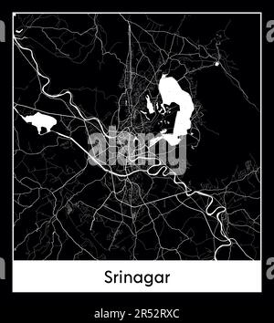 City Map Asia India Srinagar vector illustration Stock Vector Image & Art - Alamy