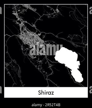 City Map Shiraz Iran Asia vector illustration Stock Vector Image & Art ...