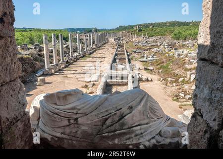 Portico to the Nymphaeum Fountain, Perge Archaeological Site, Agora ...