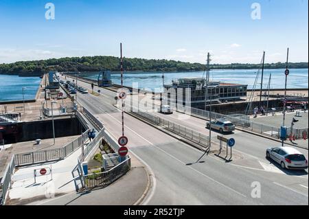 BRIDGE OF THE TIDAL POWER STATION AND THE RANCE DAM, DINARD, ILLE-ET ...