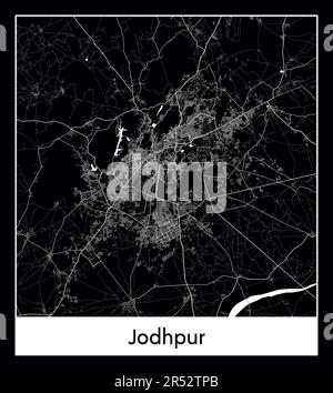 City Map Asia India Jodhpur vector illustration Stock Vector Image ...