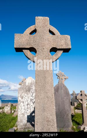 Cemetery at Ballinskelligs Abbey, County Kerry, Ireland Stock Photo - Alamy