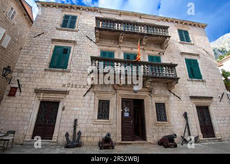 Grgurina Palace, Maritime Museum, Old Town, Kotor, Bay of Kotor ...