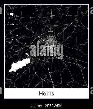 City Map Homs Syria Asia vector illustration Stock Vector Image & Art ...