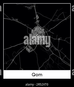 City Map Qom Iran Asia vector illustration Stock Vector Image & Art - Alamy