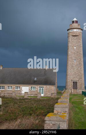 Cape Levy Lighthouse, Normandy, France Stock Photo - Alamy