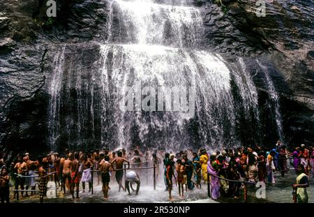 Kutralam Falls, in Tamil Nadu, India Stock Photo - Alamy