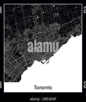City Map Toronto Canada North America vector illustration Stock Vector ...