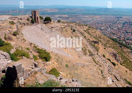 Ancient Greek Amphitheatre, Pergamon, Turkey Stock Photo - Alamy