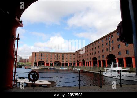 The Royal Albert dock area of Liverpool at Pier Head on the Waterfront ...