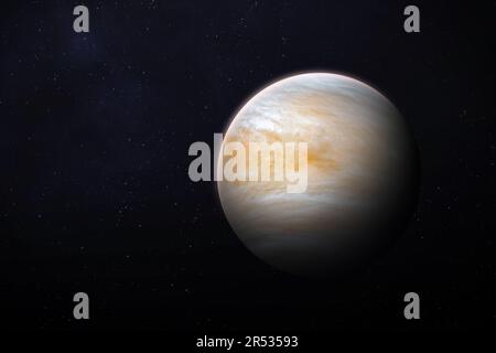 Solar System - Venus. It is the second planet from the Sun. It is a ...