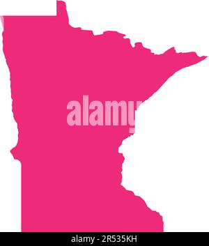 PINK CMYK color map of NEW JERSEY, USA Stock Vector Image & Art - Alamy