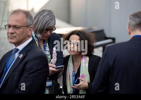 Oslo 20230531.NATO ambassador Muriel Domenach from France during the ...