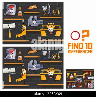 Cartoon funny wrench diy, building and repair tool character. Isolated ...