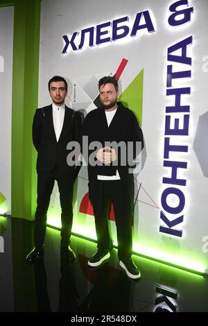 Moscow. Pranksters Lexus (Aleksey Stolyarov) and Vovan (Vladimir ...