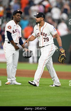 Houston Astros relief pitcher Jose Cisnero throws against the Detroit ...