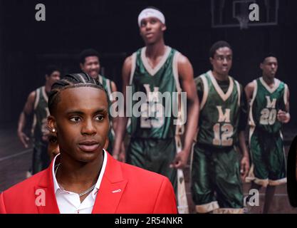 Marquis "Mookie" Cook poses at the premiere of the Peacock film ...