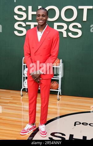 College basketball player Marquis "Mookie" Cook, who portrays LeBron ...