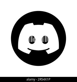 Discord social logotype in a flat style. Vector illustration of social ...