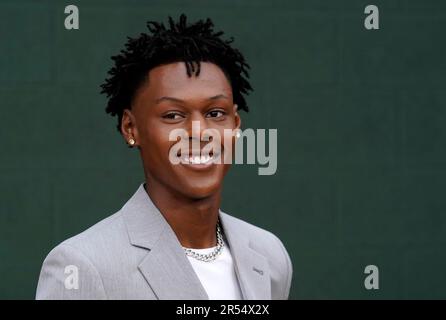 Avery S. Wills Jr. poses at the premiere of the Peacock film "Shooting Stars," Wednesday, May 31 ...