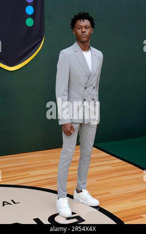 Avery S. Wills Jr. poses at the premiere of the Peacock film "Shooting Stars," Wednesday, May 31 ...