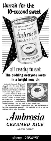 Tinned Rice Pudding Stock Photo - Alamy