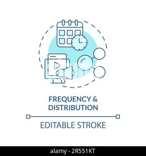 Frequency and distribution concept icon Stock Vector Image & Art - Alamy