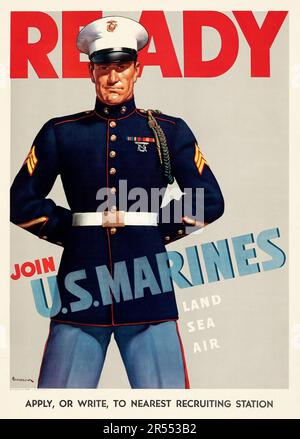 Us Army 1942 - Vintage U.S Propaganda Poster Stock Photo - Alamy